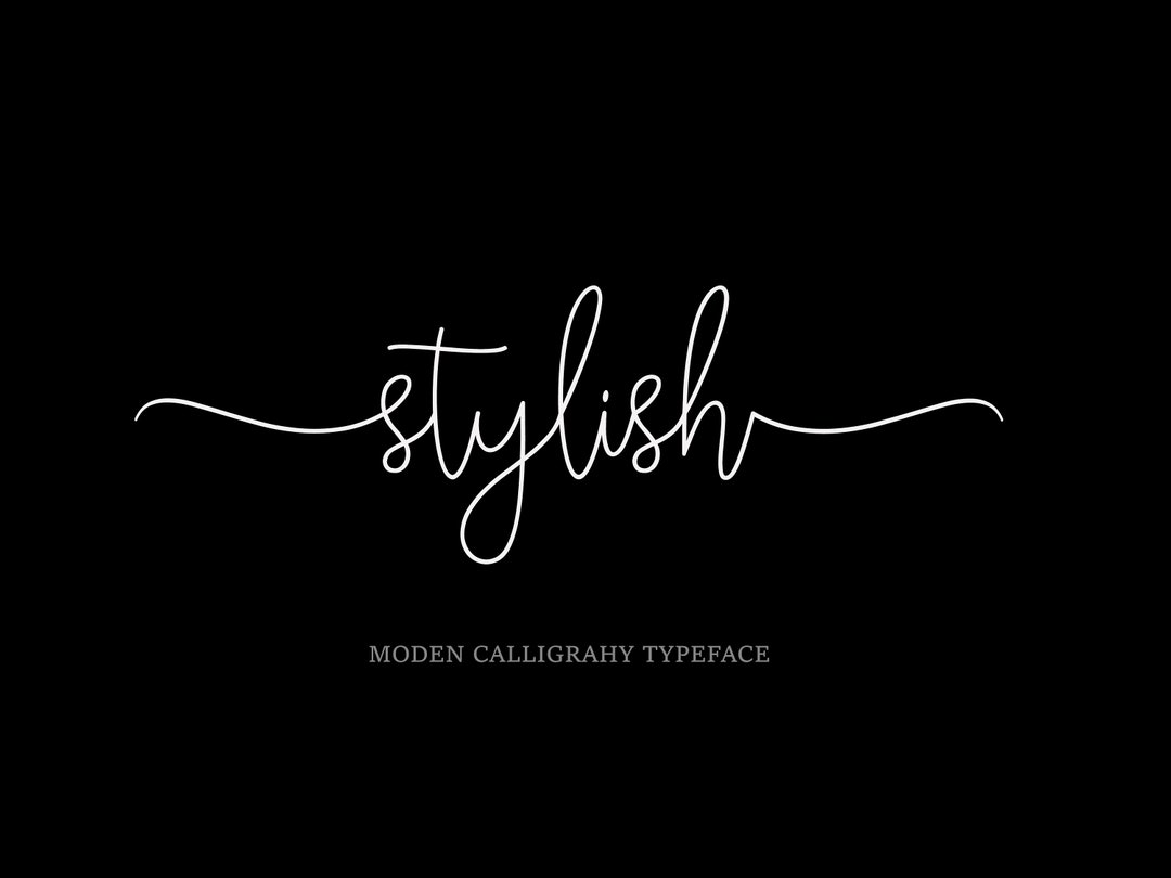 Modern Calligraphy-digital Fonts-wedding Font-swirls Font-font Download ...