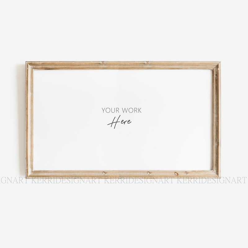 Light Wood Frame Tv Frame - Etsy