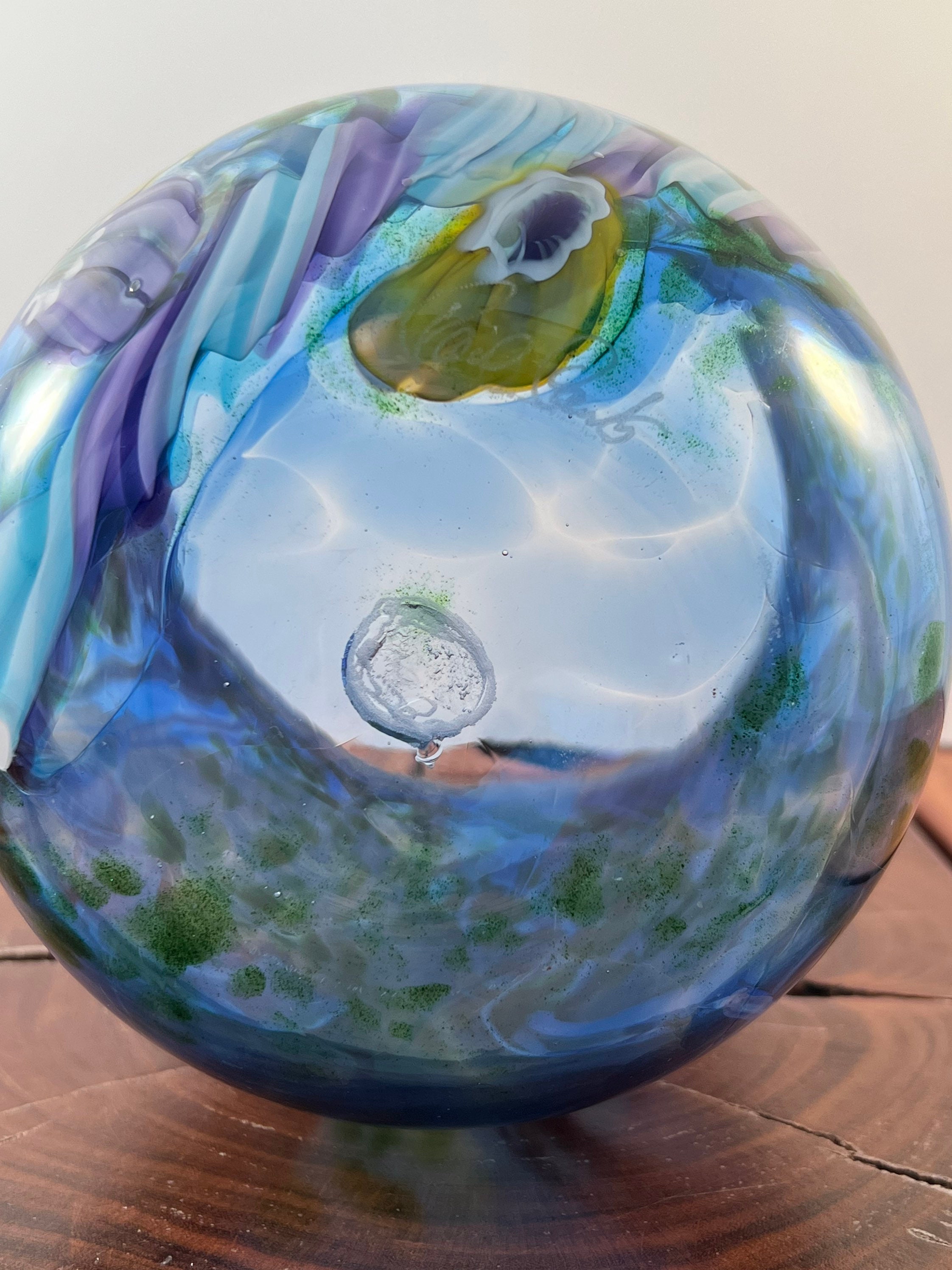 Paul Counts Pulled Millefiori Art Glass Vase Ocean or Flower - Etsy