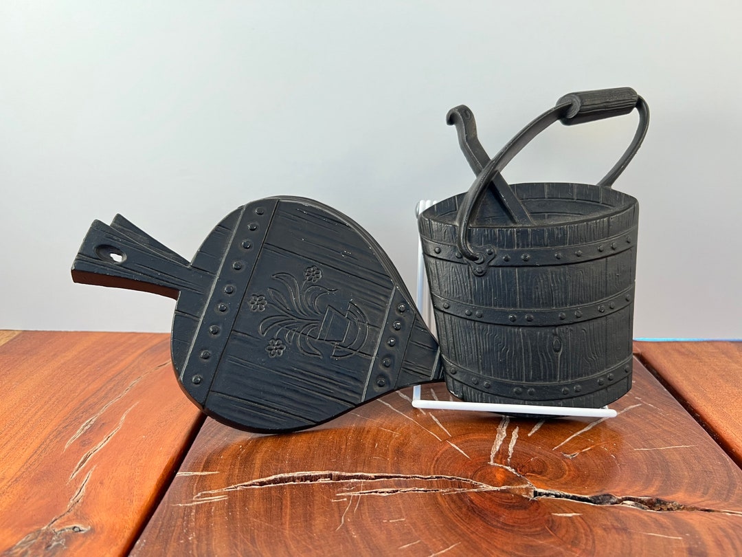 Cast Iron Wall Hanging - Bucket and Bellow - Sexton USA 1966 - Etsy