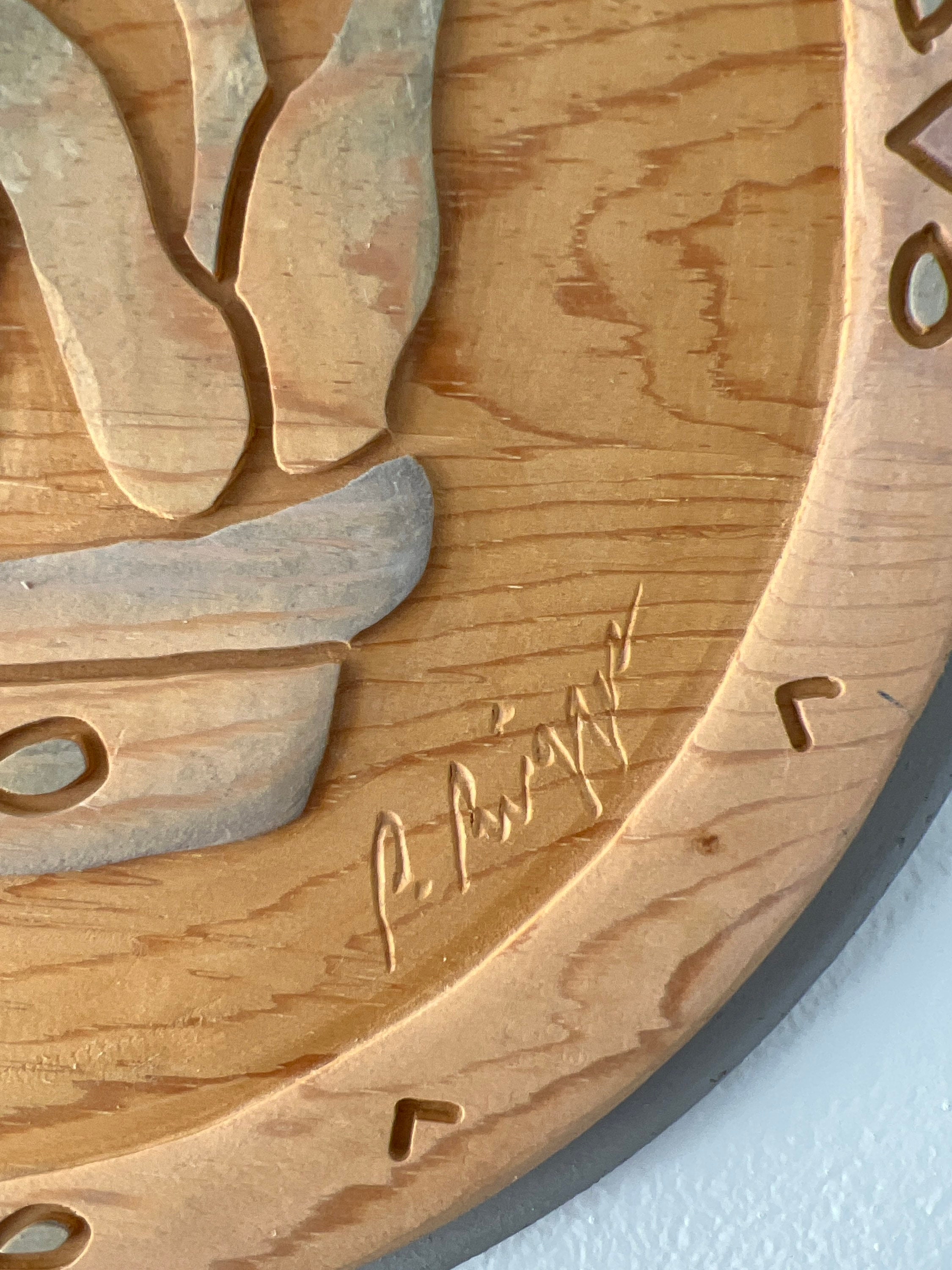 Pat Briggs Woodcarved Tulip Watercolor Wall Art 1988 - Etsy