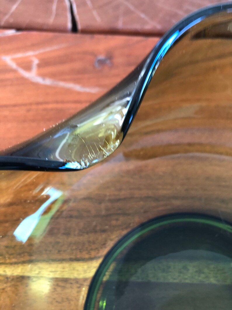 Green Inverted Scalloped Edge Chip and Dip Bowl - Etsy