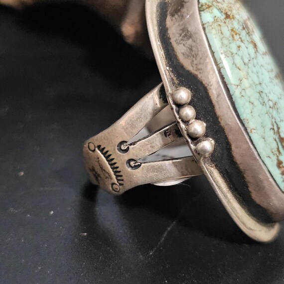 Vintage Hopi Turquoise Sterling Silver Ring, Old Pawn… - Gem