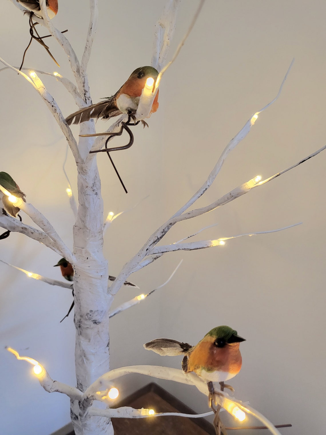 DIY Pre-lit LED Birch Tree, Detailed Instructions With Photos to Turn ...