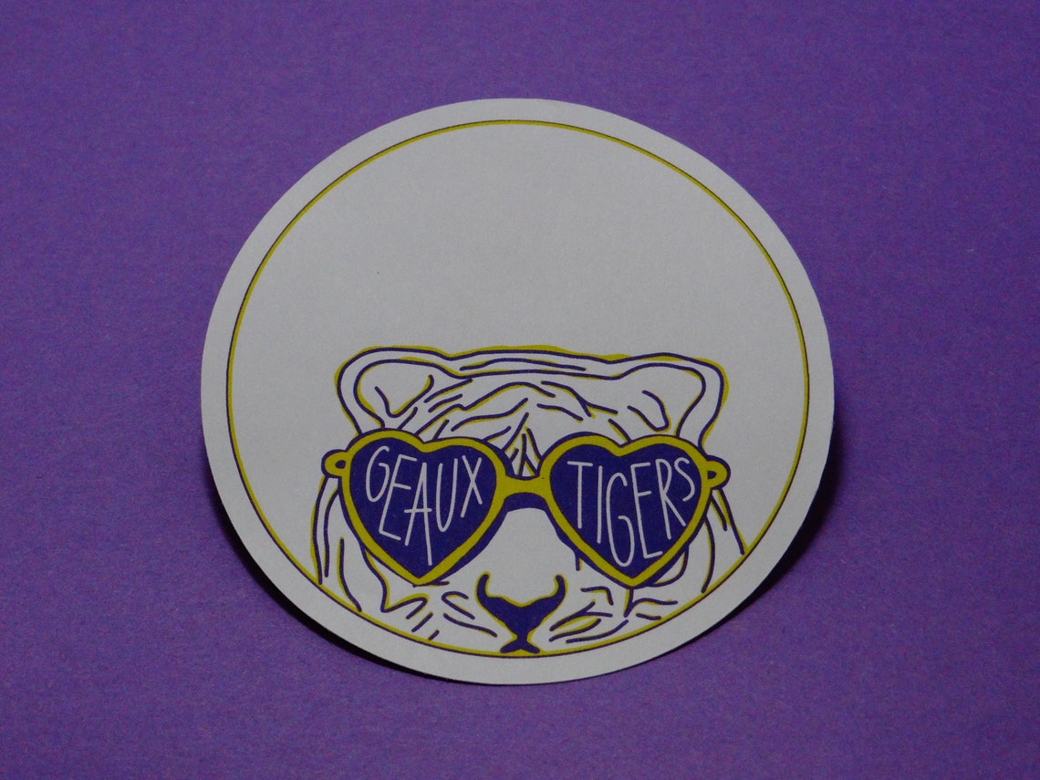 Louisiana College Mascot Stickers LSU ULM Grambling LA - Etsy