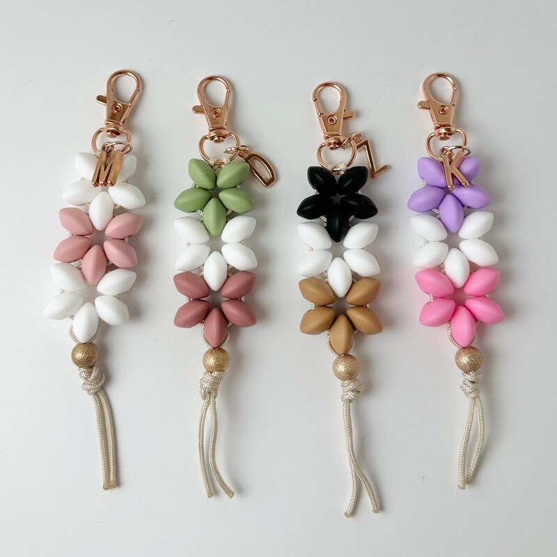 Flower Keychain - Etsy
