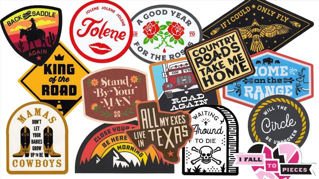 Country Music Sticker 15-pack - Etsy