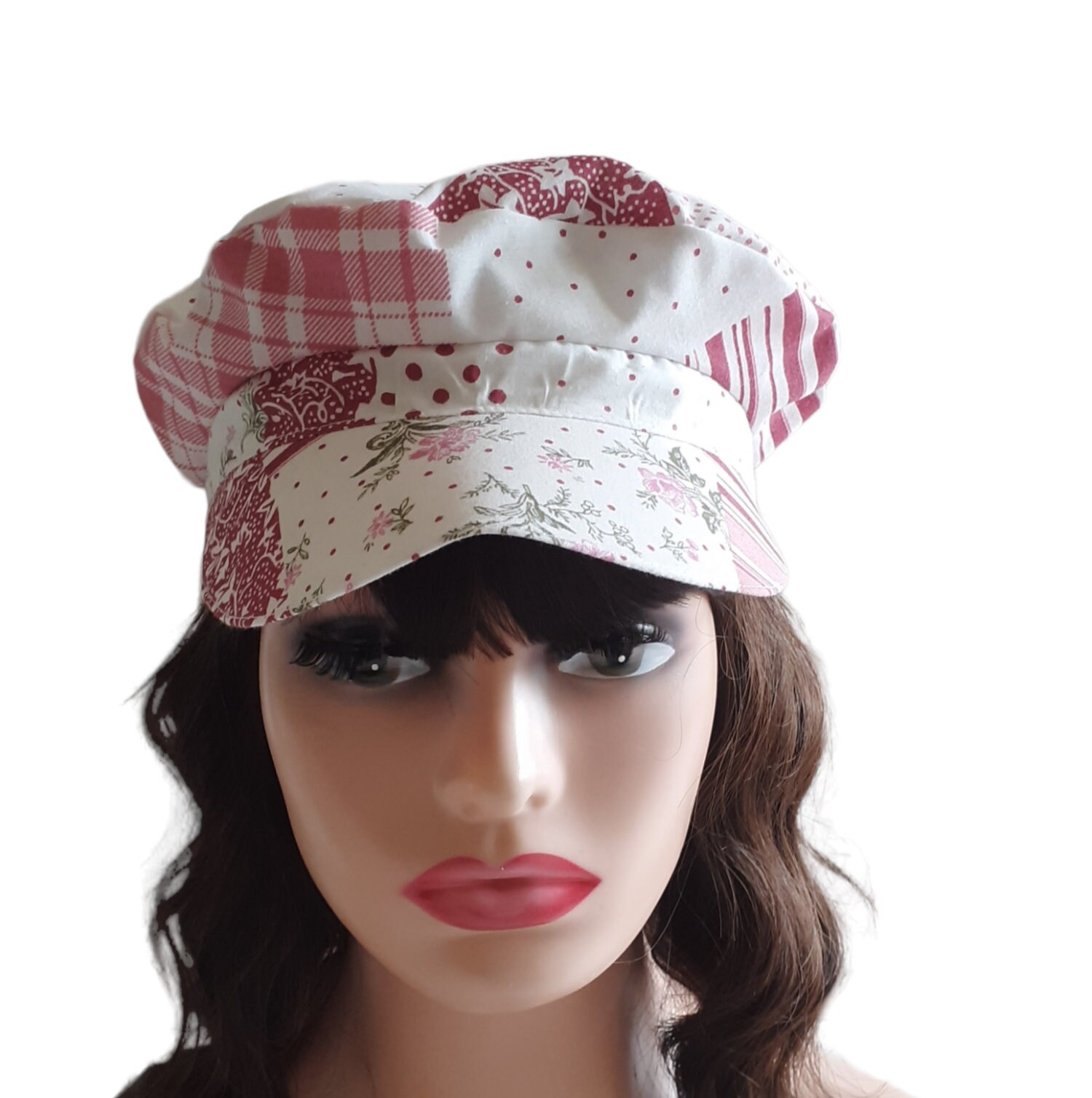 Lightweight Patchwork Print Cap - Etsy