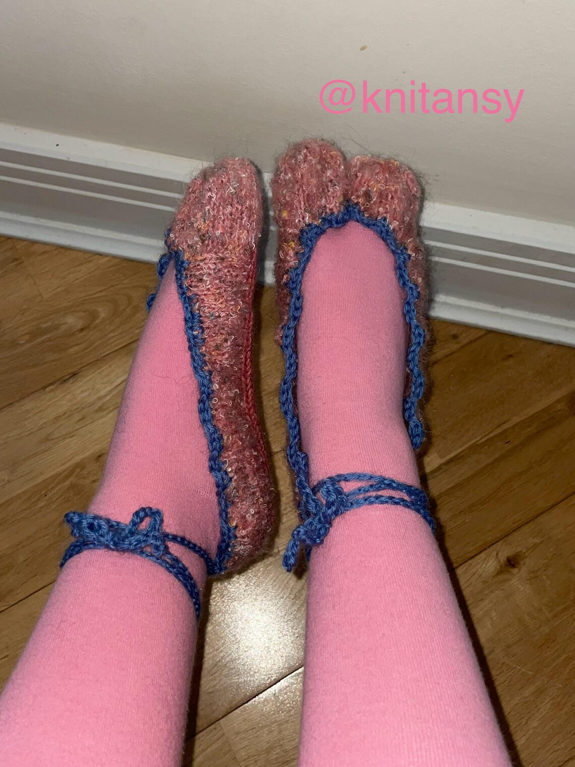 Tabi Slippers Knitting Pattern (split-toe Slippers Downloadable PDF ...