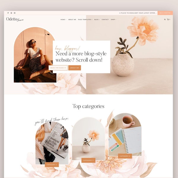 Adaline Responsive Blogger Template, Fashion Premium Blogger Theme With ...