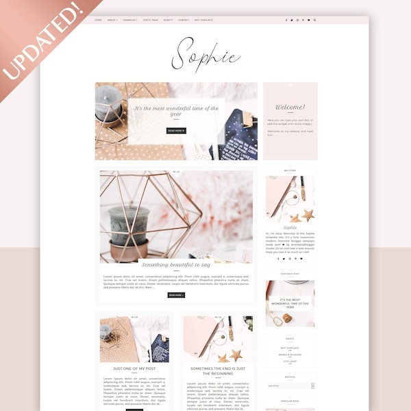 Shop Blogger Template - Etsy