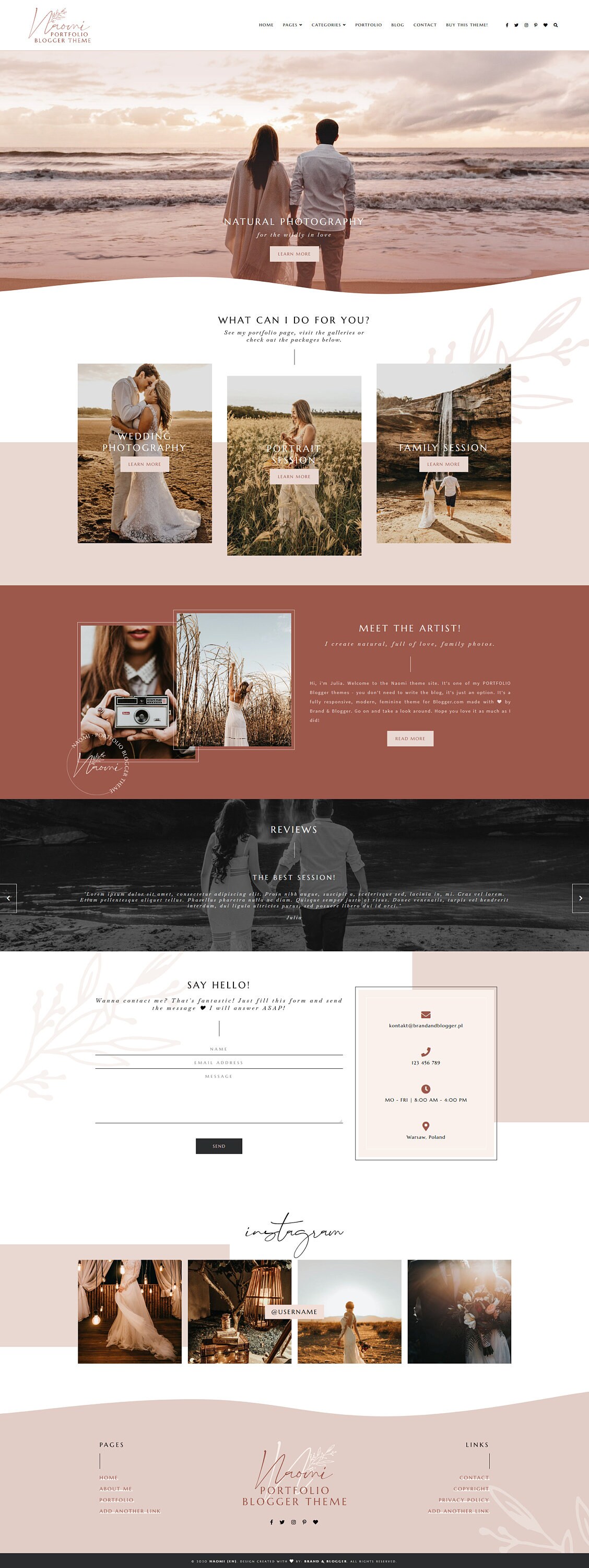 Naomi Responsive Blogger Template, Modern Premium Blogger Theme, Slider ...