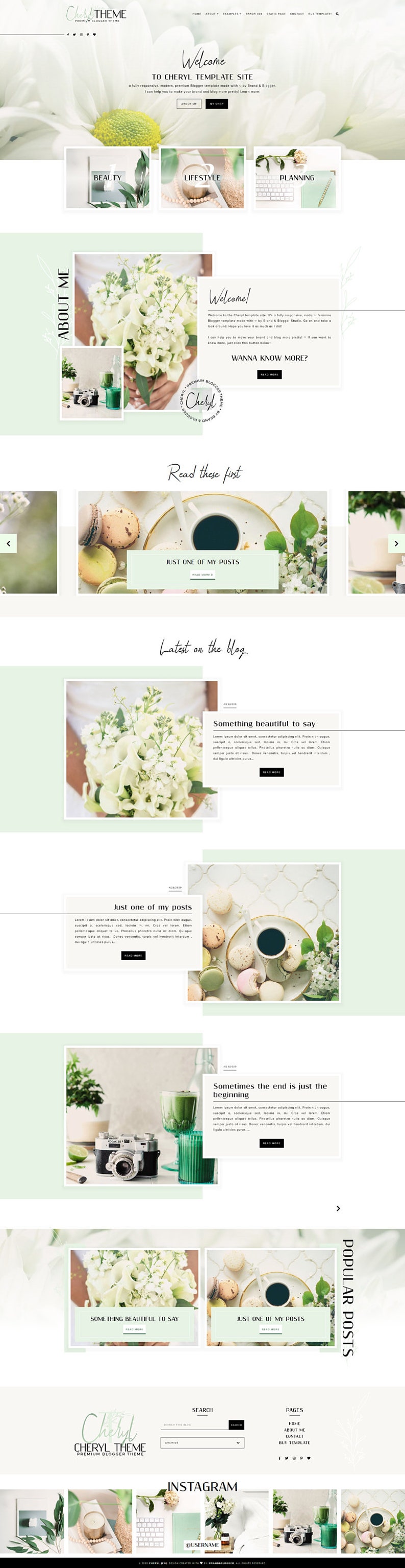 Cheryl Responsive Blogger Template, Modern Premium Blogger Theme ...