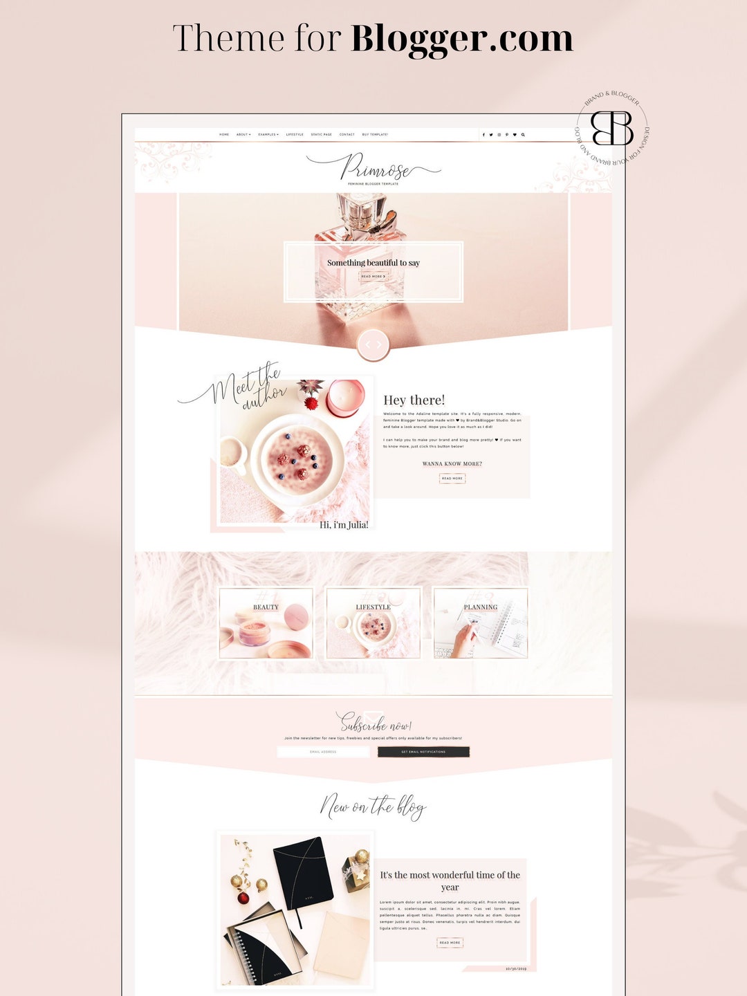 Primrose • Responsive Blogger Template, Fashion Premium Blogger Theme ...