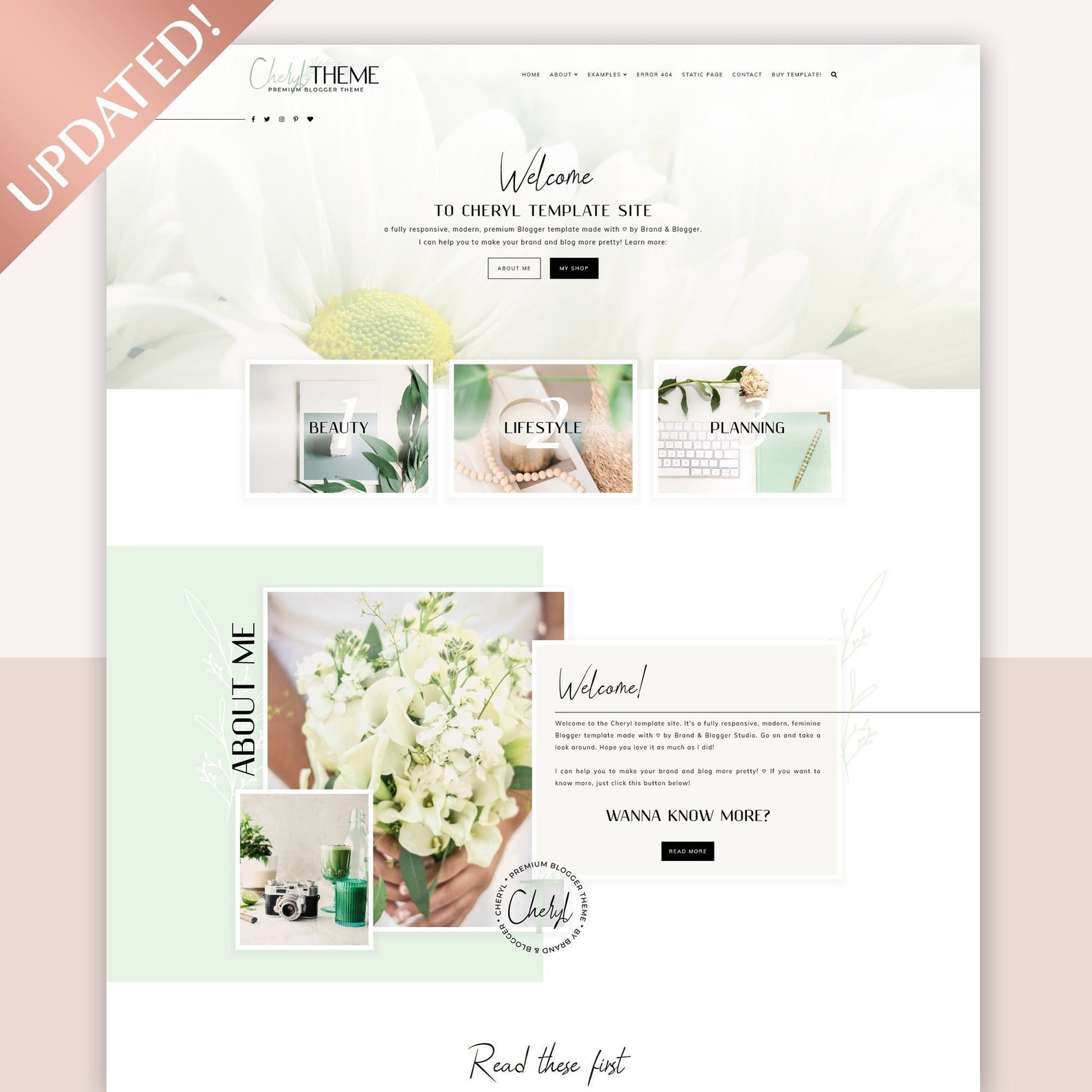 Cheryl Responsive Blogger Template, Modern Premium Blogger Theme ...