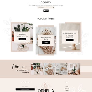 Ophelia Responsive Blogger Template, Modern Premium Blogger Theme ...