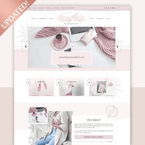 Belmondo Premade Blogger Template Responsive Blogger Theme - Etsy