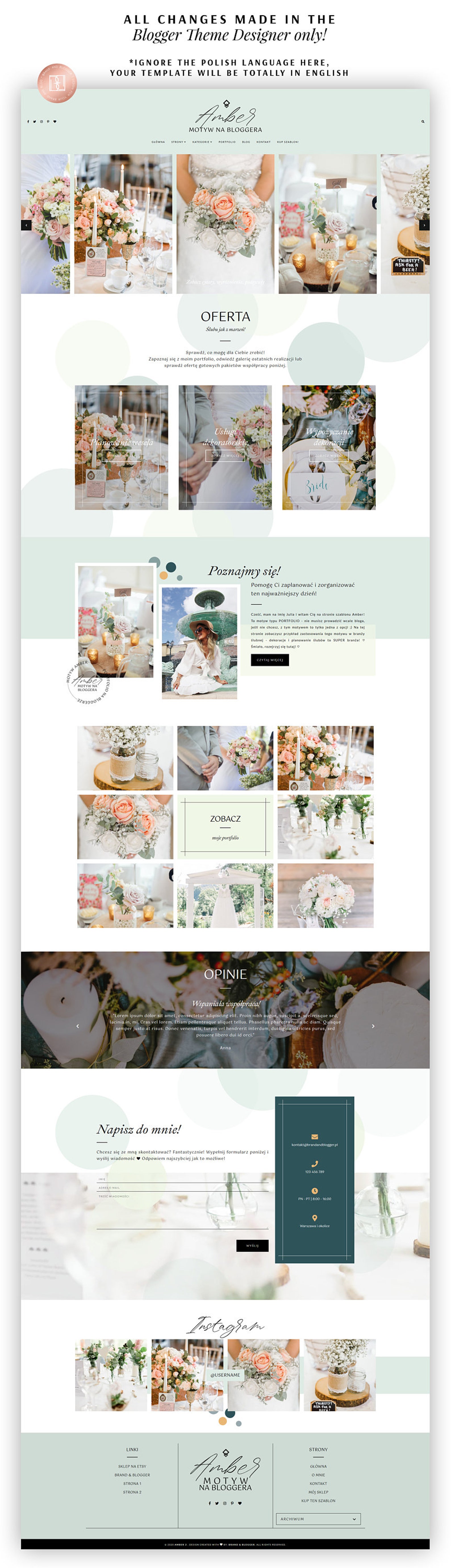 Amber Responsive Blogger Template Modern Premium Blogger - Etsy