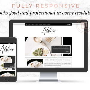 Adaline Dark Responsive Blogger Template, Fashion Premium Blogger Theme ...