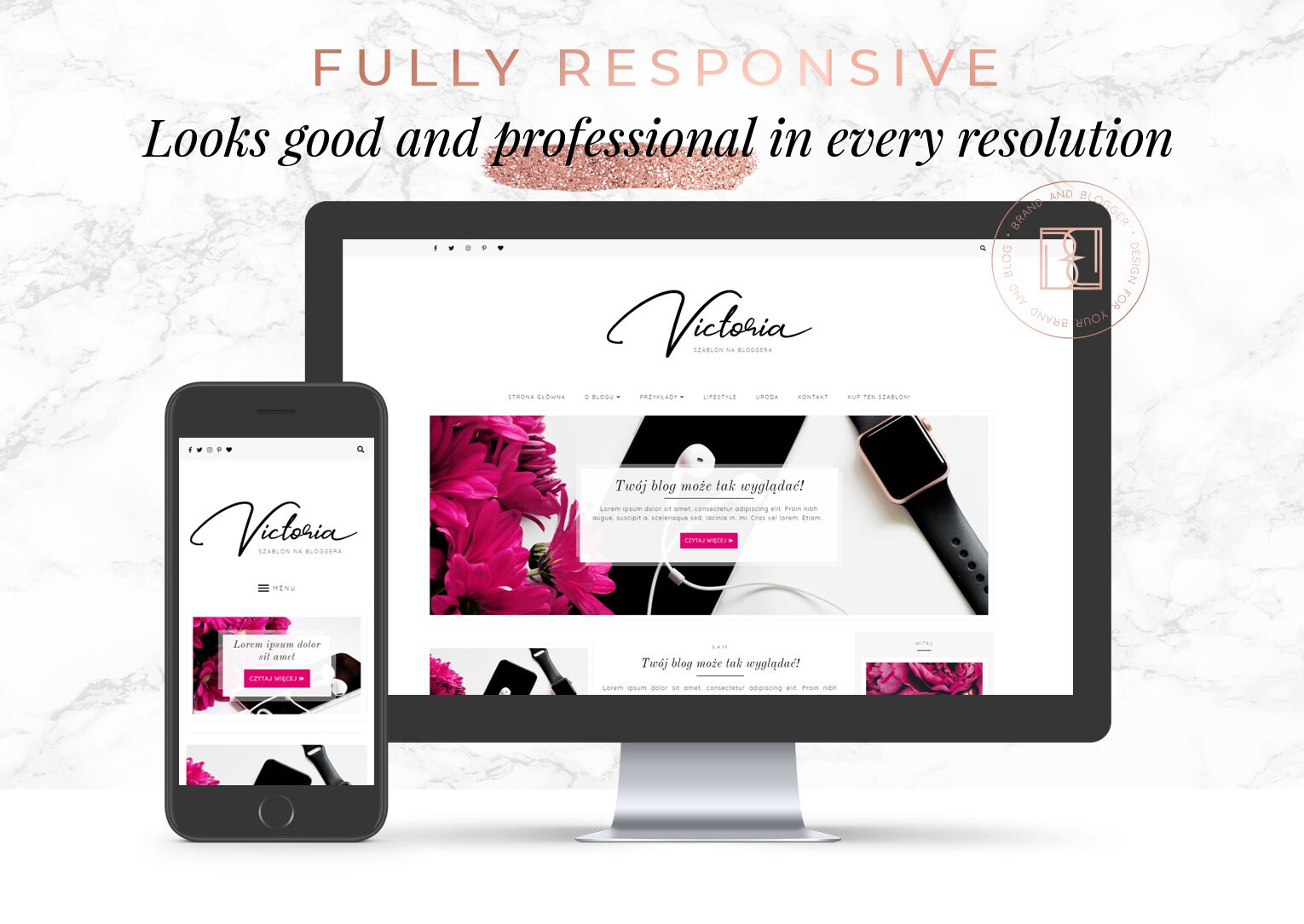 Victoria Responsive Blogger Template, Premium Blogger Theme With Slider ...