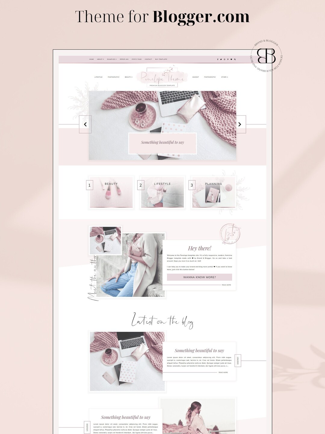 Penelope • Responsive Blogger Template, Fashion Premium Blogger Theme ...