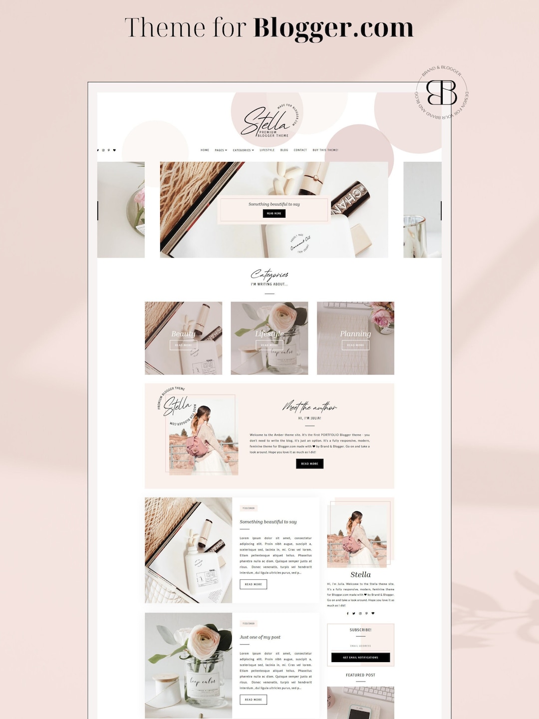 Stella • Responsive Blogger Template, Modern Premium Blogger Theme ...