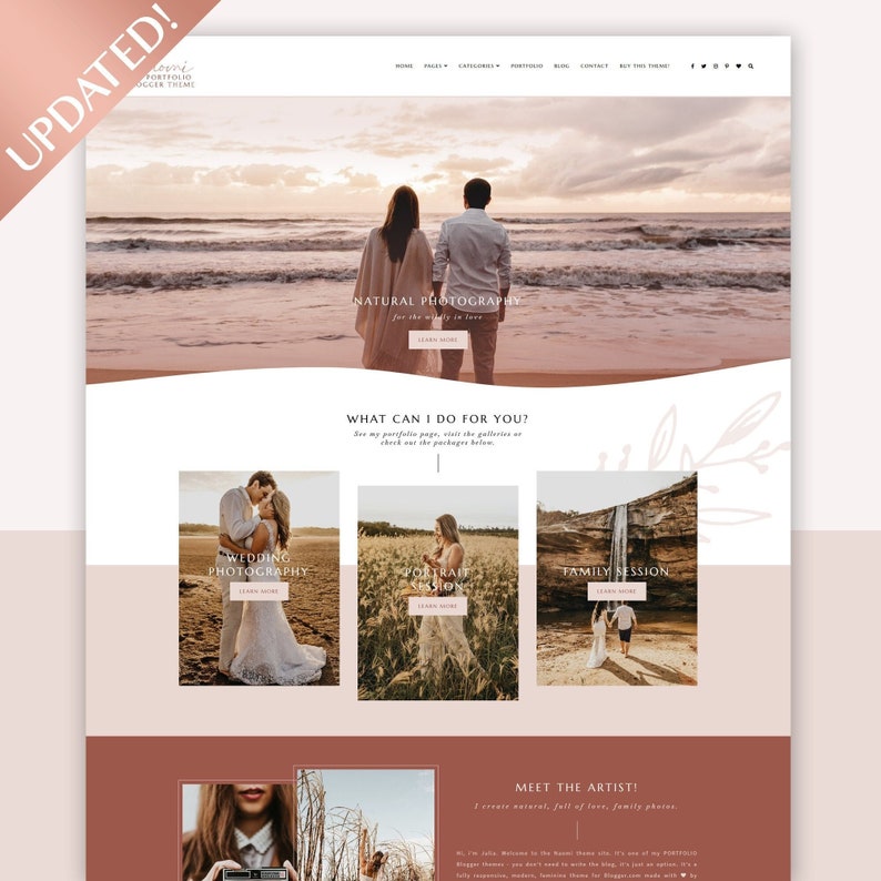 Naomi Responsive Blogger Template, Modern Premium Blogger Theme, Slider ...