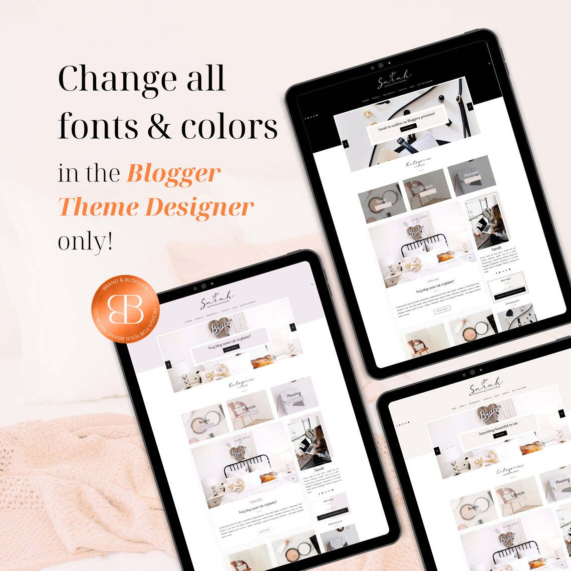 Sarah • Responsive Blogger Template, Modern Premium Blogger Theme ...