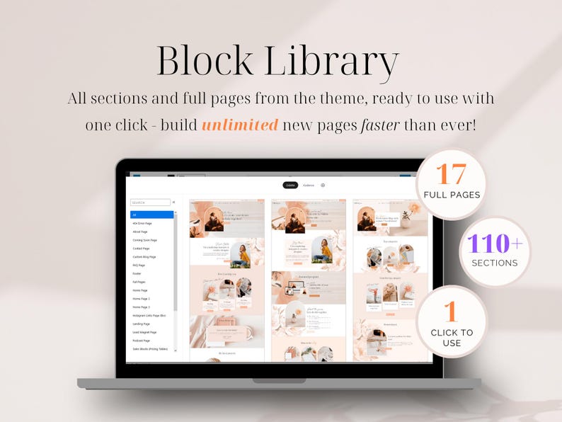 Wordpress Blog Theme for Bloggers, Feminine Kadence Child Theme for ...