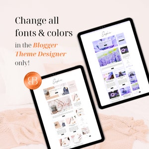 Sophie • Responsive Blogger Template, Feminine Premium Blogger Theme ...