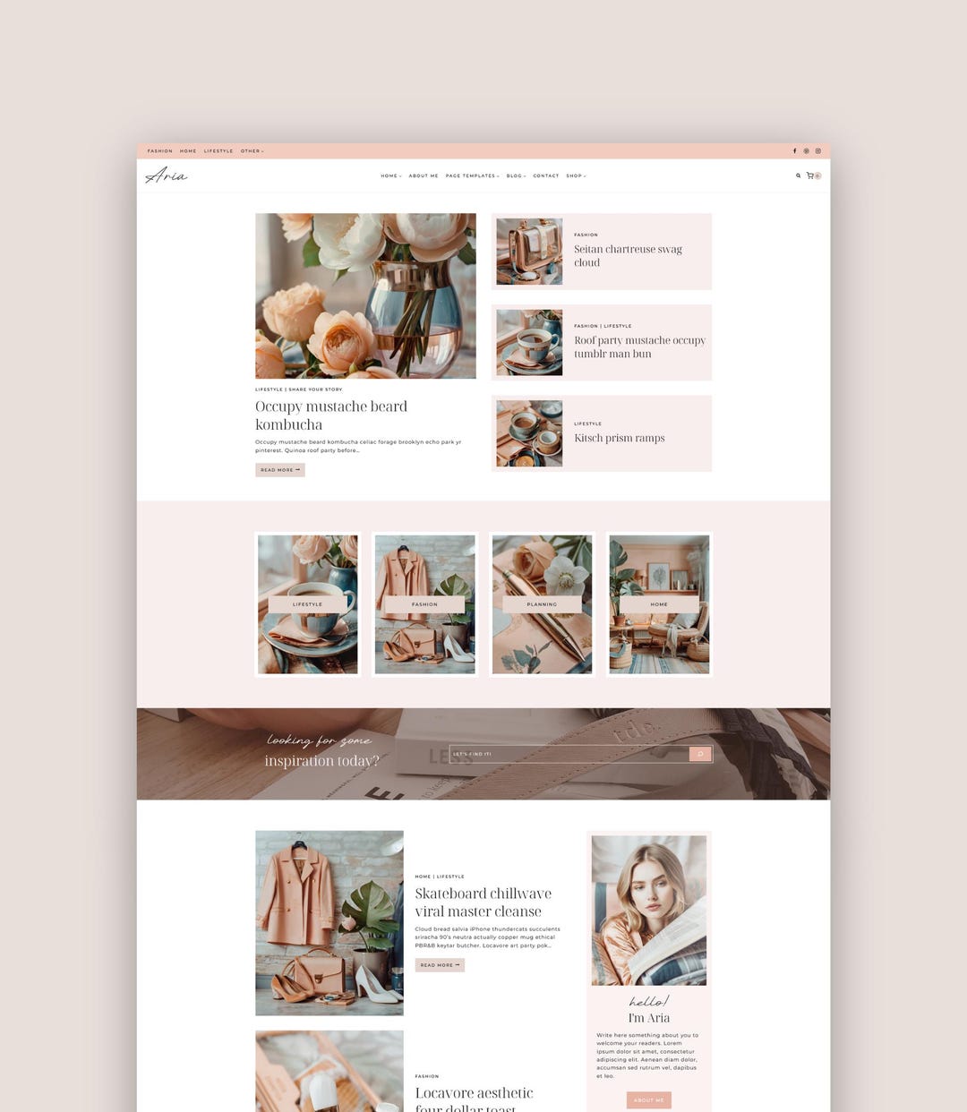 Pink Blog Wordpress Theme, Kadence Theme for Lifestyle Fashion & Beauty ...