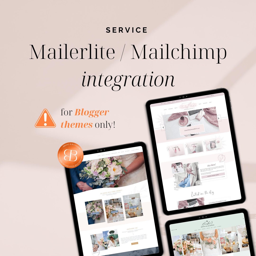 Mailchimp or Mailerlite Integration for My Blogger Themes - Etsy