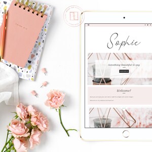 Sophie Responsive Blogger Template, Feminine Premium Blogger Theme With ...