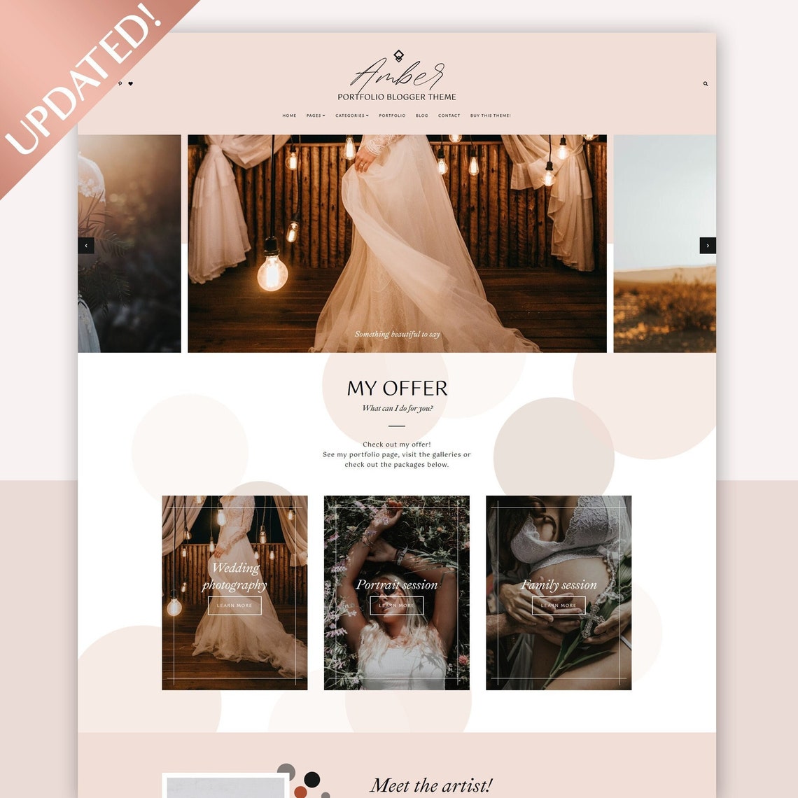 Amber Responsive Blogger Template Modern Premium Blogger - Etsy