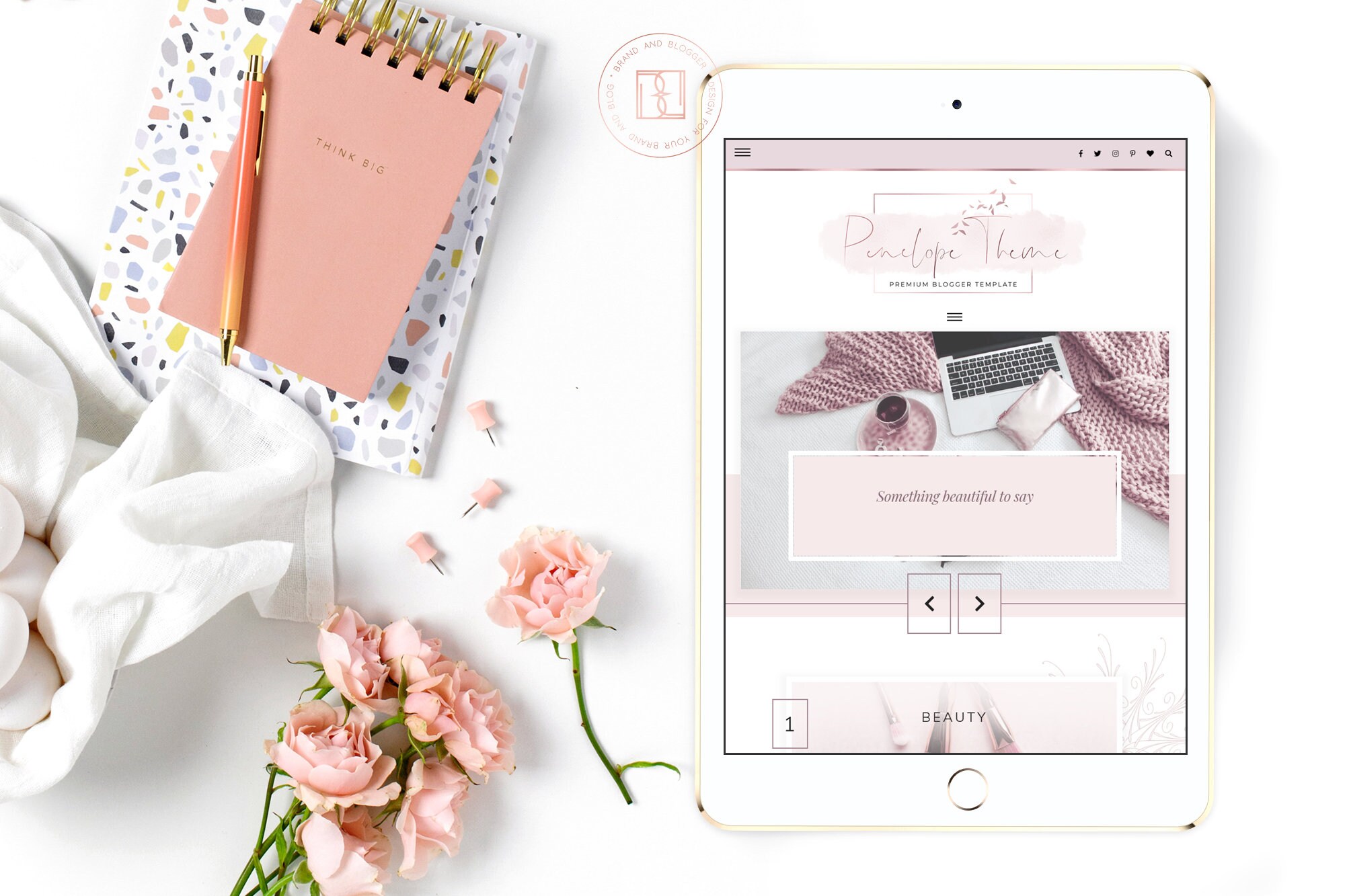Penelope Responsive Blogger Template Fashion Premium - Etsy UK