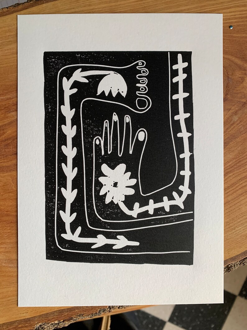 LINOGRAVURE A5 - Etsy