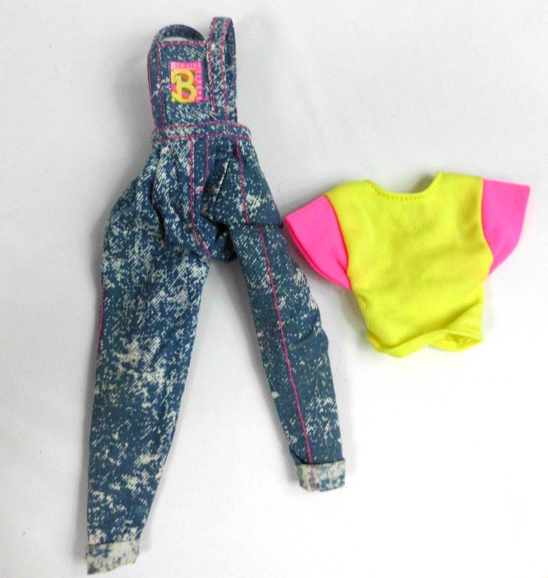 Vintage 1989 Genuine Barbie Cool Jeans 803940 Jumper Overalls Top ...