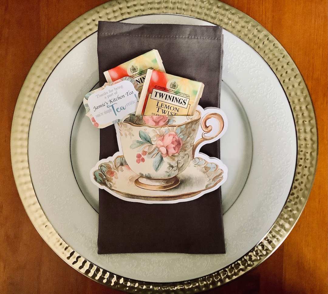 Vintage Tea Cup Party Favors | High Tea Place Cards - Etsy Australia