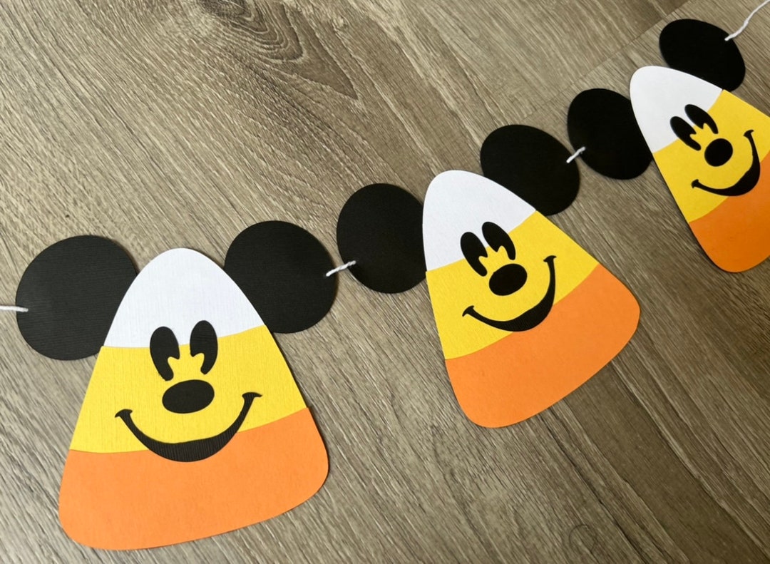 Mickey Mouse Candycorn Banner - Etsy