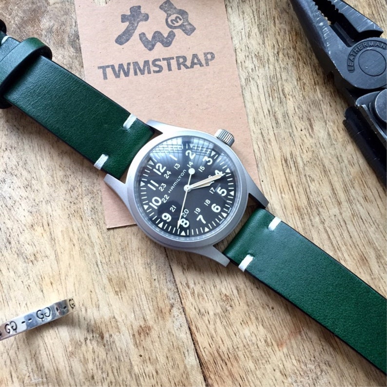 Leather Watch Strap Vintage Style Strap 18mm 19mm 20mm 22mm - Etsy