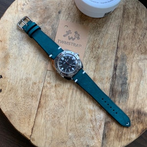 Leather Watch Strap Vintage Style Strap 18mm 19mm 20mm 22mm | Etsy