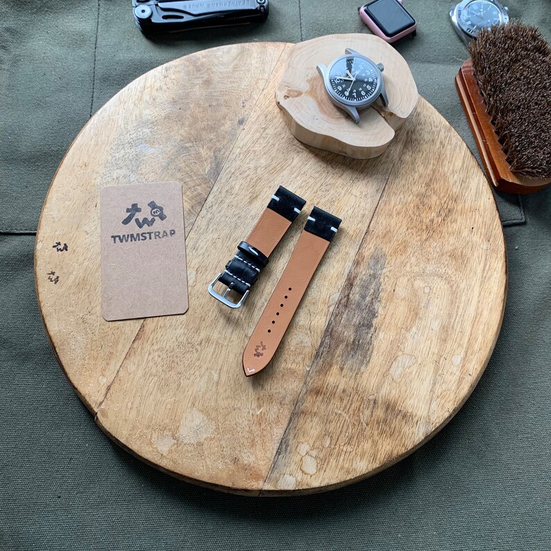 Leather Watch Strap Vintage Style Strap 18mm, 19mm, 20mm, 22mm Italia ...