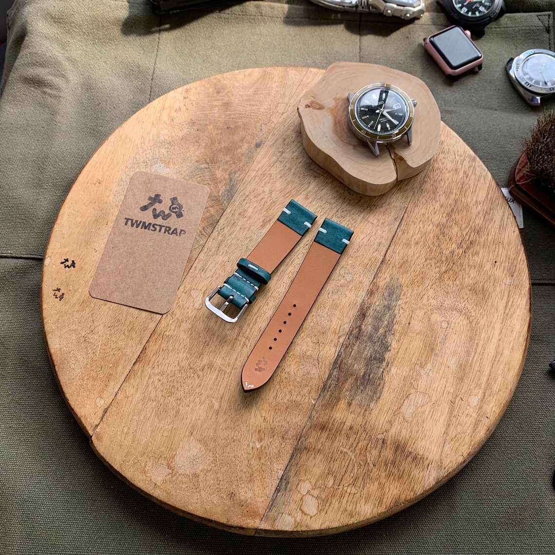 Leather Watch Strap Vintage Style Strap 18mm 19mm 20mm 22mm - Etsy