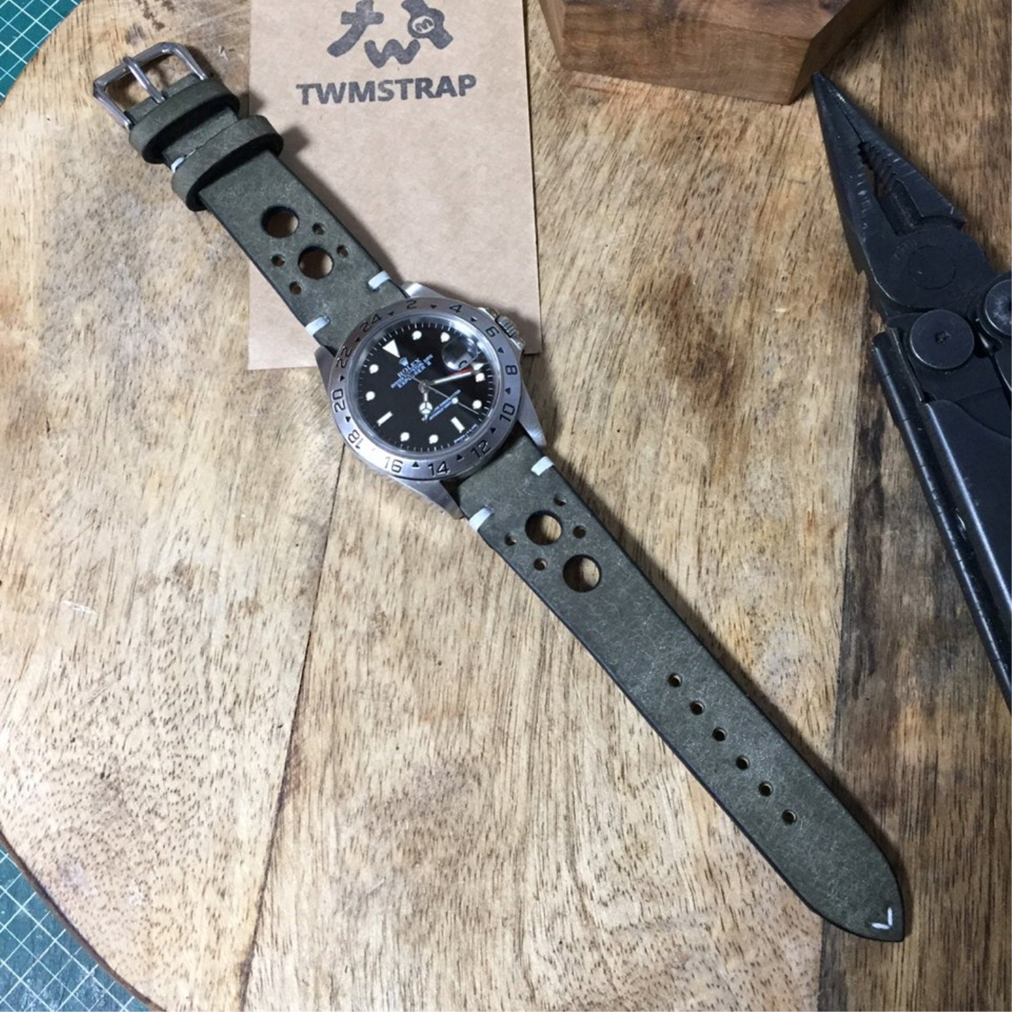 Leather Watch Strap Racing Rally Style Strap 18mm, 20mm, 22mm Italia ...