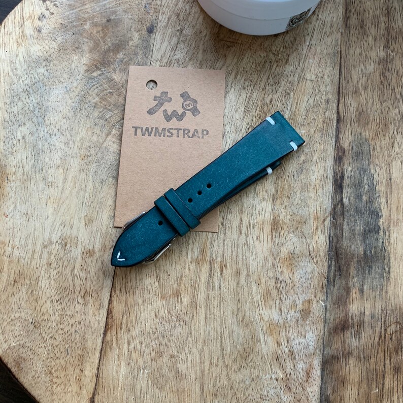 Leather Watch Strap Vintage Style Strap 18mm 19mm 20mm 22mm | Etsy