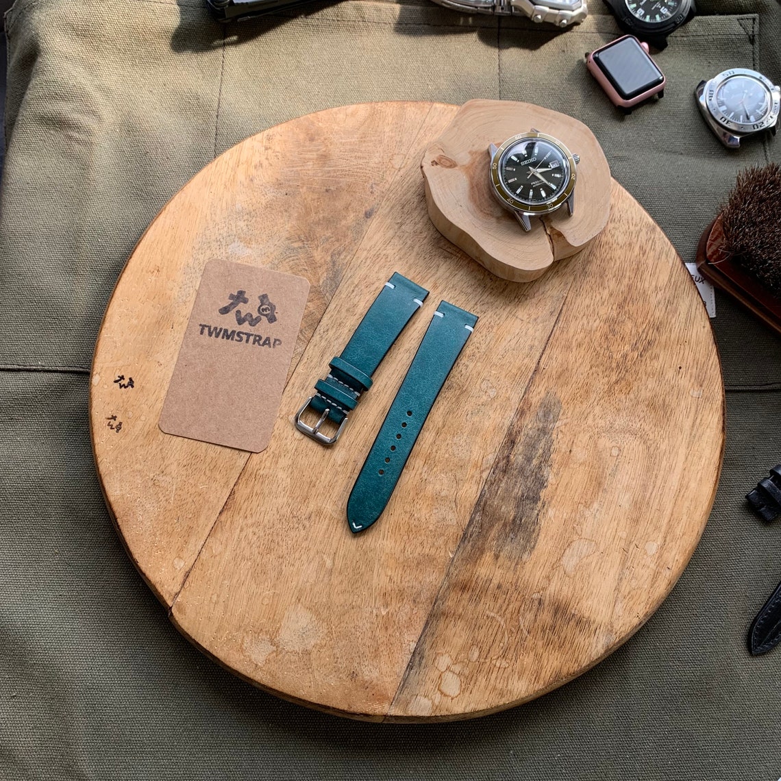 Leather Watch Strap Vintage Style Strap 18mm 19mm 20mm 22mm - Etsy