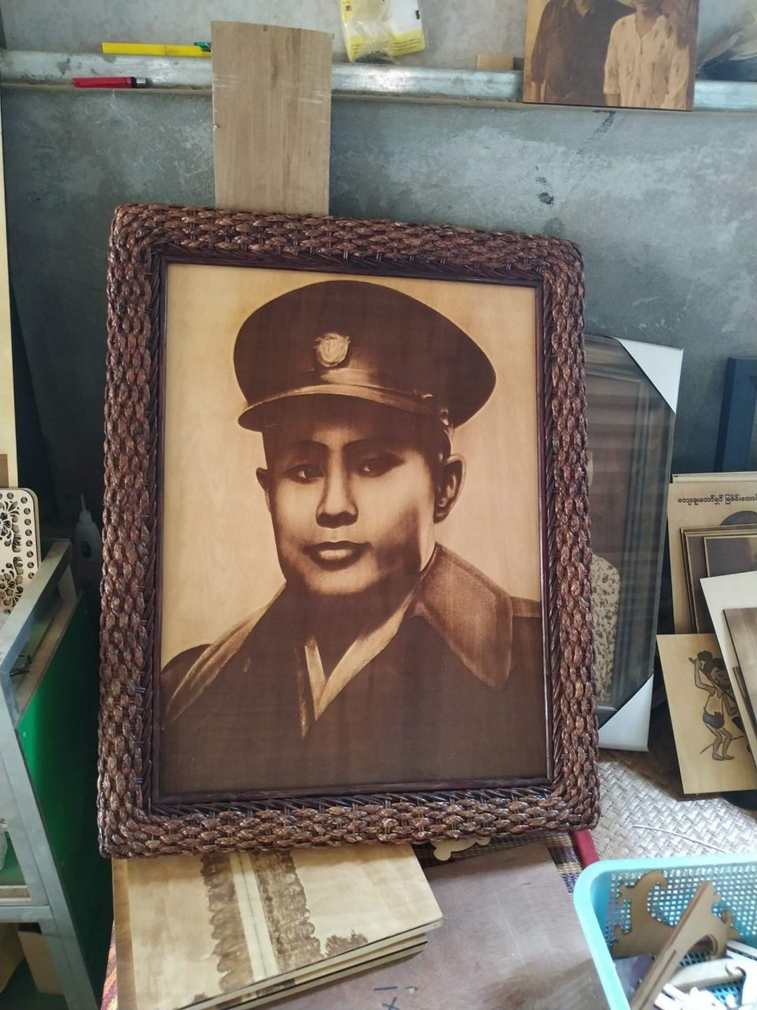 Laser Engraving on Birch Wood (we Can Sell Service for Bitmap Changing ...