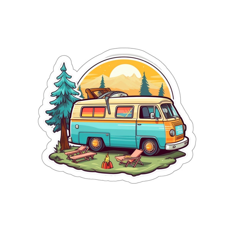 Adventure Bus Camp Life Sticker - Etsy
