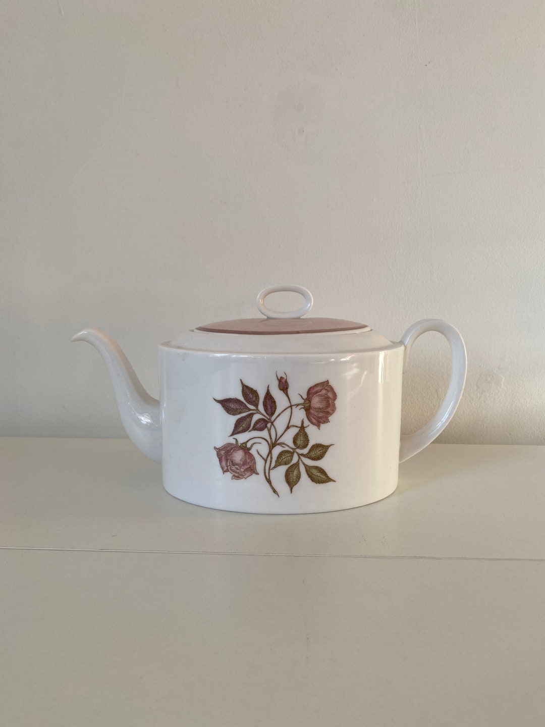 Susie Cooper Teapot talisman Pattern No. C1139 Pink White - Etsy