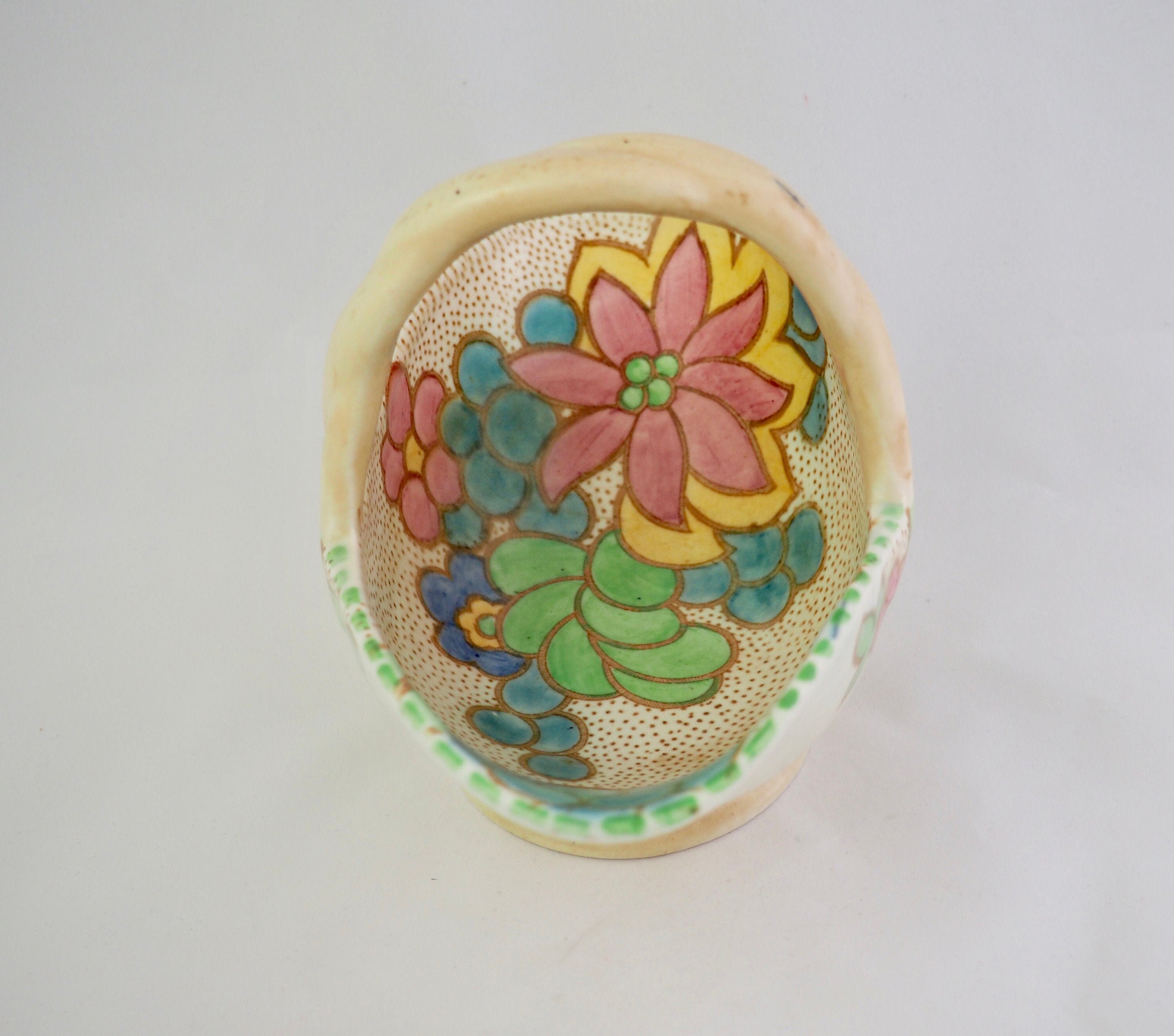Tucson Decoro Pottery Art Deco Ceramic Posy Basket, Made in England ...